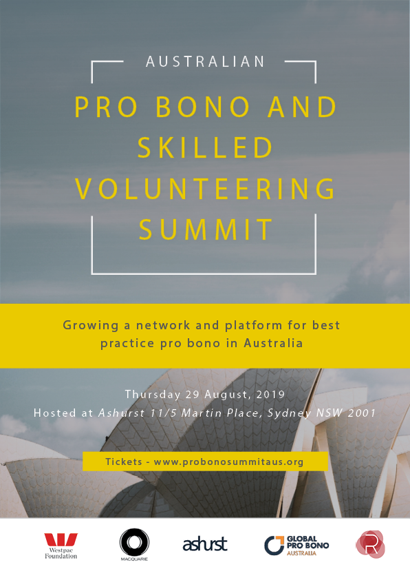 The Australian Pro Bono and Skilled Volunteering Summit